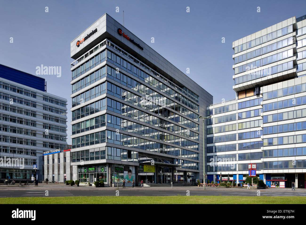 Berlin, Germany, office and Geschaeftsgebaeude at Ernst-Reuter-Platz ...