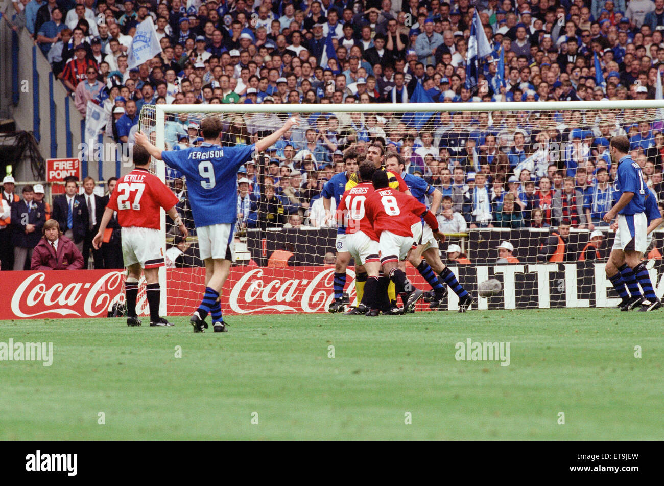 FA Cup Final, Everton v Manchester United. Everton won the match 1-0 ...
