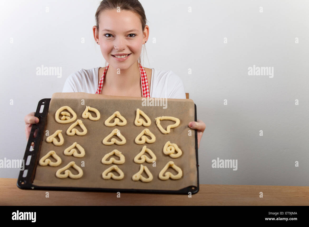woman baking cookies Stock Photo - Alamy