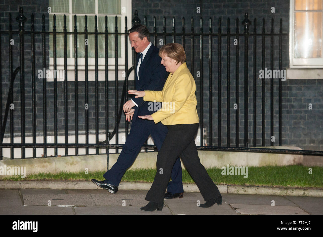 German Chancellor Angela Merkel arrives at 10 Downing Street for a ...