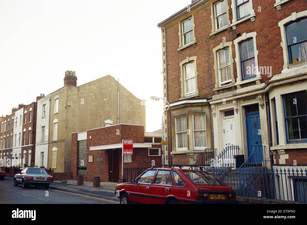 General views of houses on Cromwell Street, Gloucester. Number 25 ...