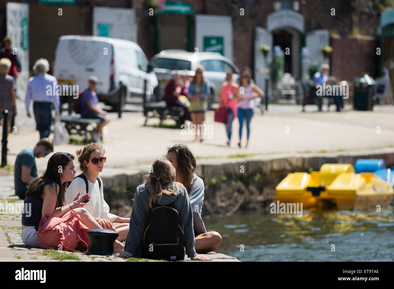 The Quay, Exeter, Devon, UK Stock Photo - Alamy