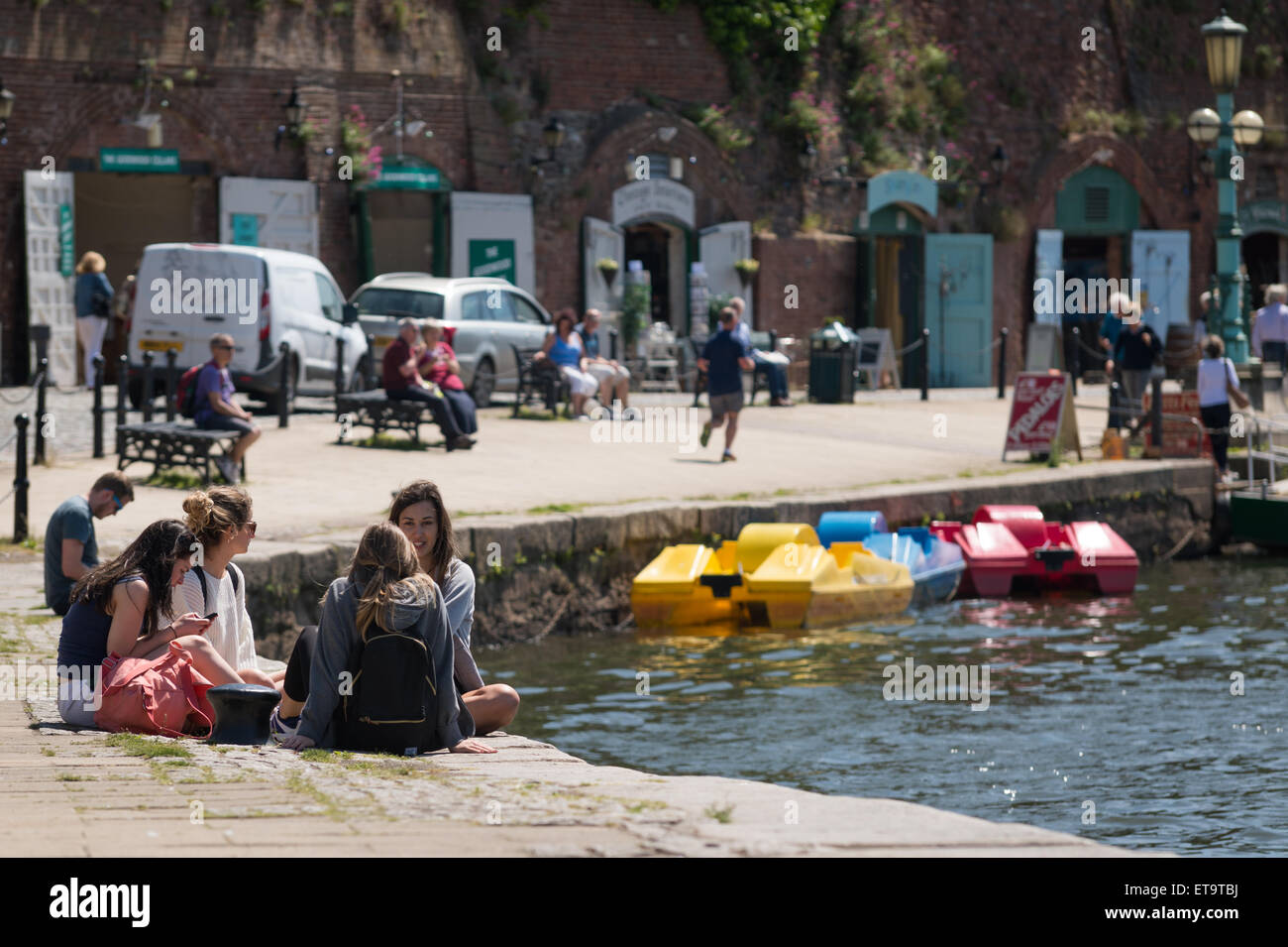 The Quay, Exeter, Devon, UK Stock Photo - Alamy
