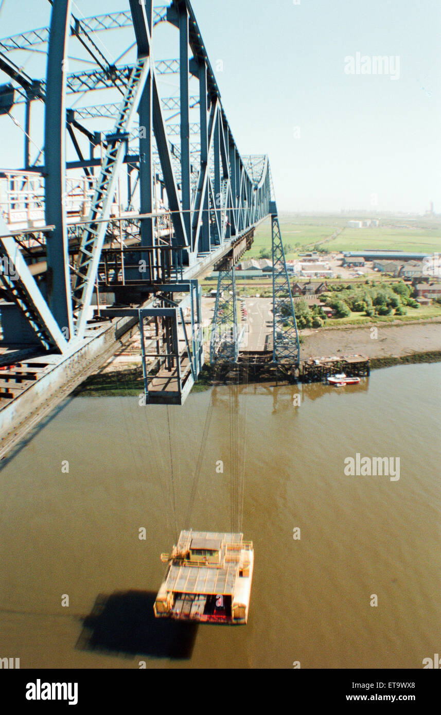 Tees Transporter Bridge, Middlesbrough, 27th June 1995 Stock Photo - Alamy