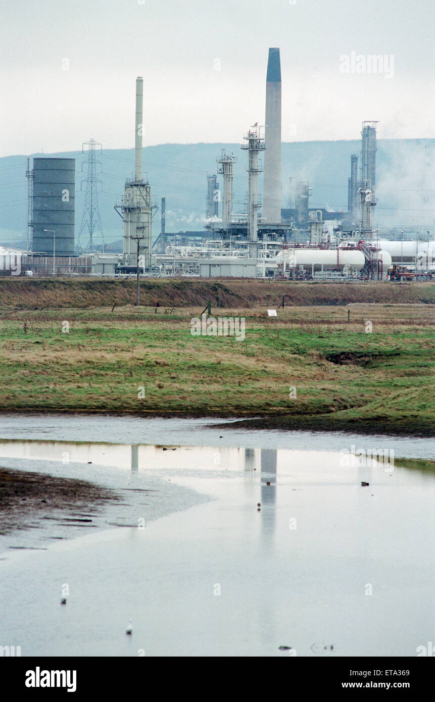 Seal Sands, Middlesbrough, 7th February 1993. Industrial Park viewed ...