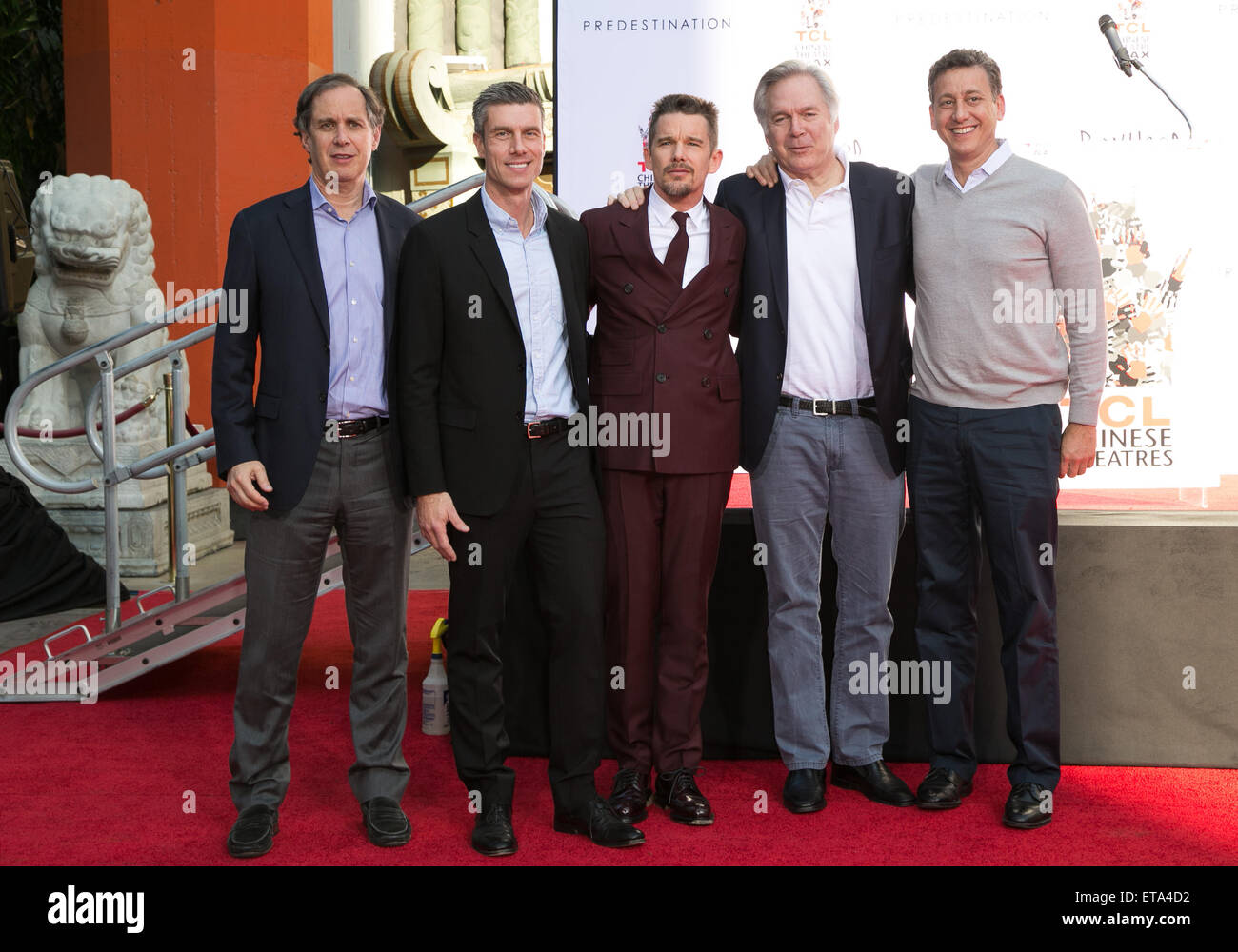Actor Ethan Hawke poses at his hand-print and foot-print ceremony at ...