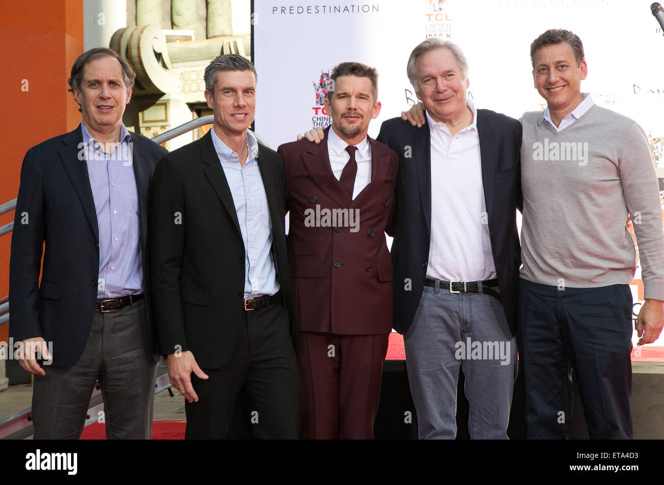 Actor Ethan Hawke poses at his hand-print and foot-print ceremony at ...