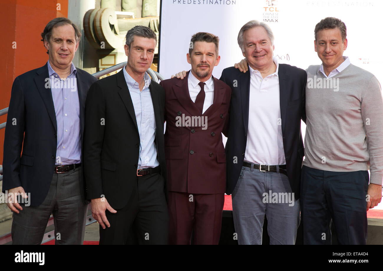 Actor Ethan Hawke poses at his hand-print and foot-print ceremony at ...