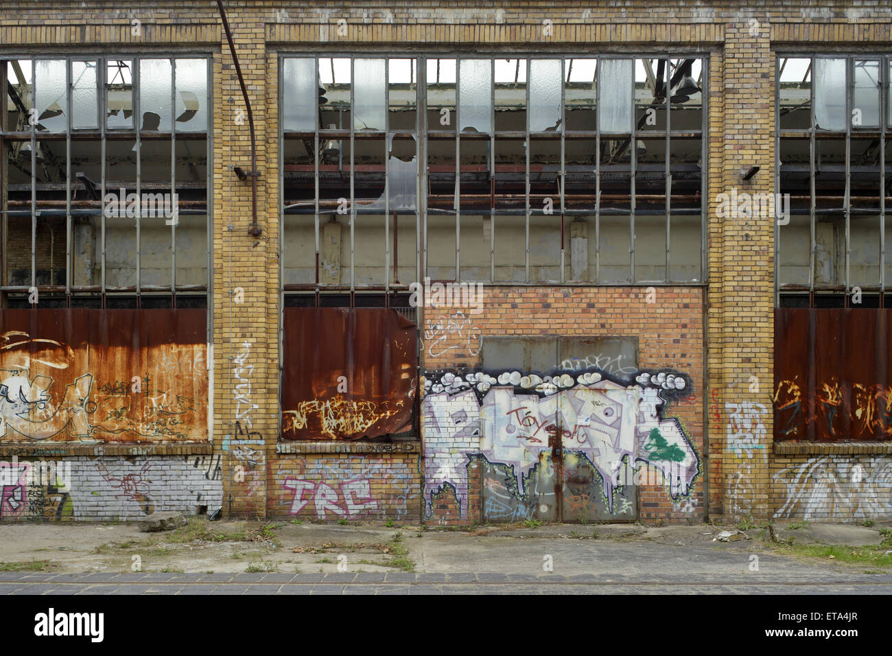 Berlin, Germany, old factory building in Berlin-Oberschoeneweide Stock ...