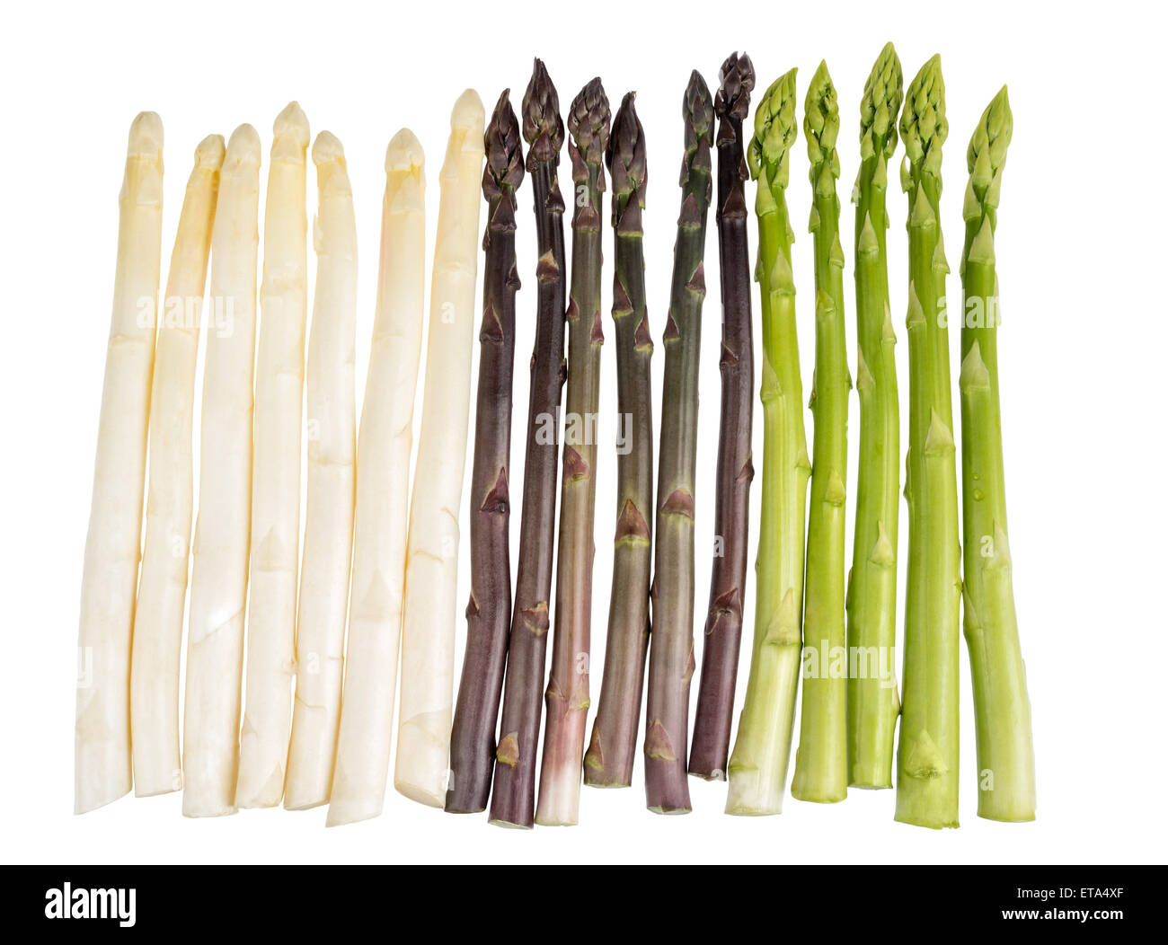 Bunch of fresh white asparagus isolated on white Stock Photo - Alamy