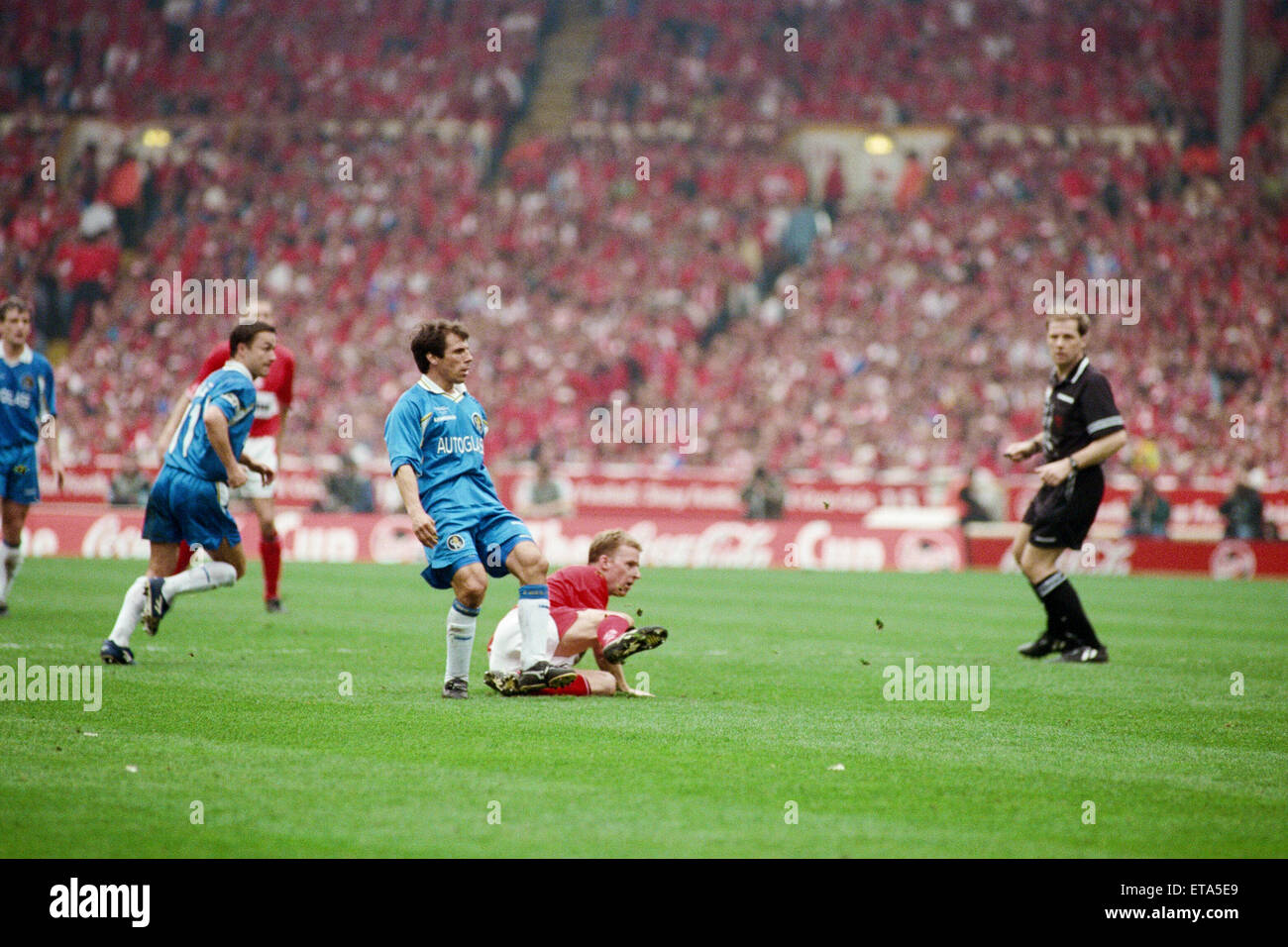 1998 Football League Cup Final, Chelsea v Middlesbrough. Chelsea won 2 ...