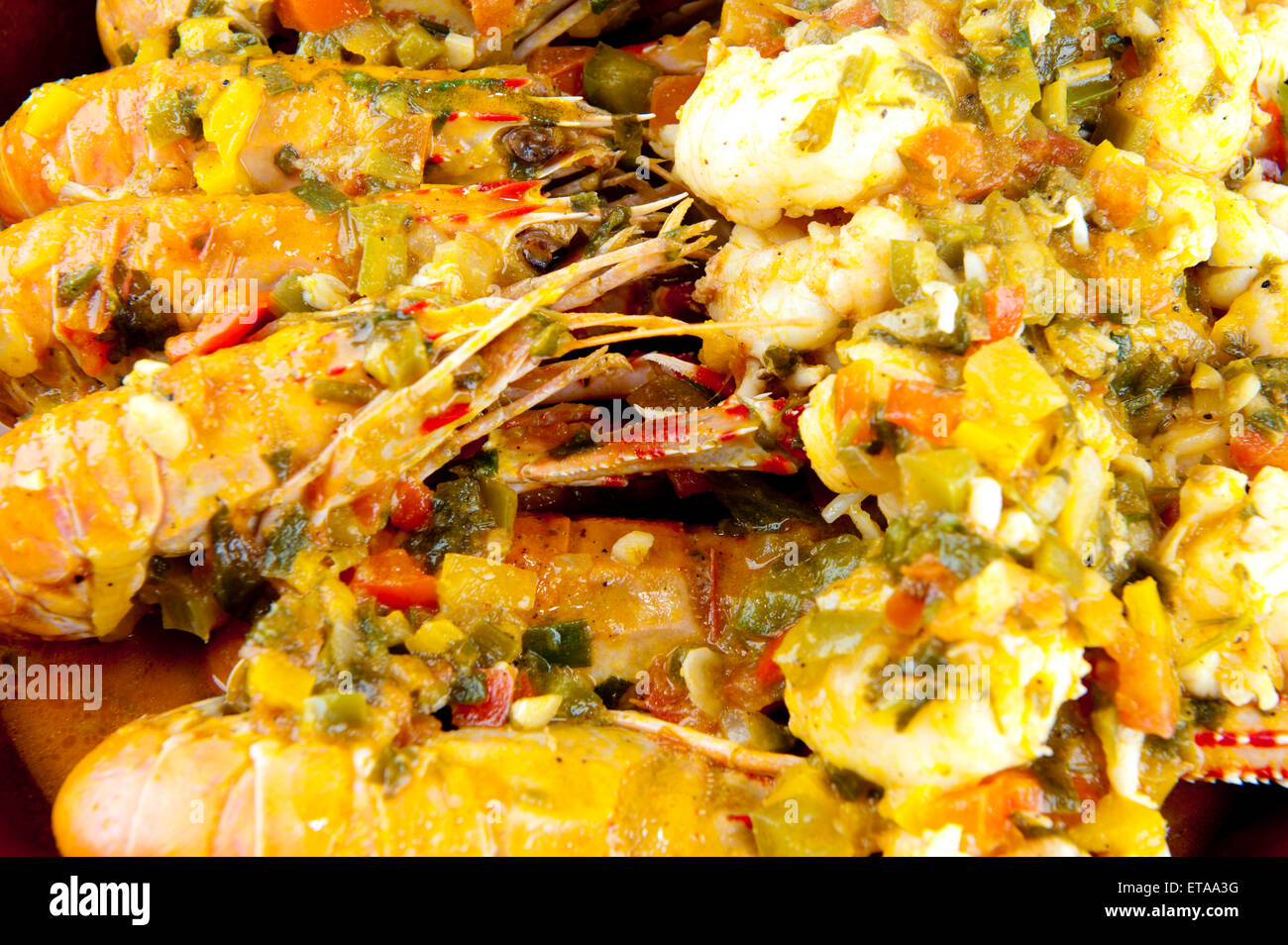 Brazilian afro cuisine - Crayfish Stew Stock Photo - Alamy