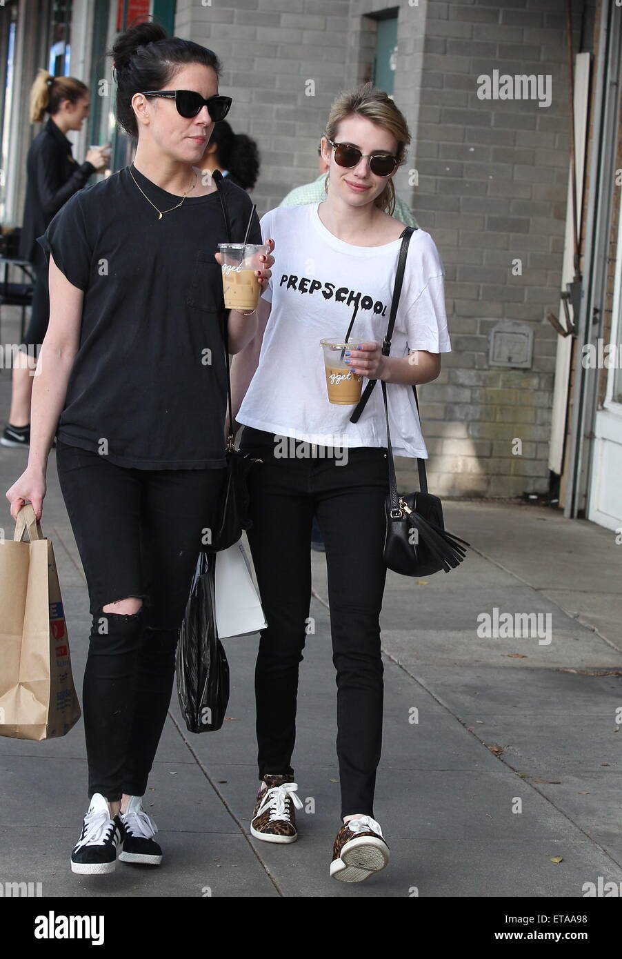 Emma Roberts out shopping with a friend in West Hollywood Featuring ...