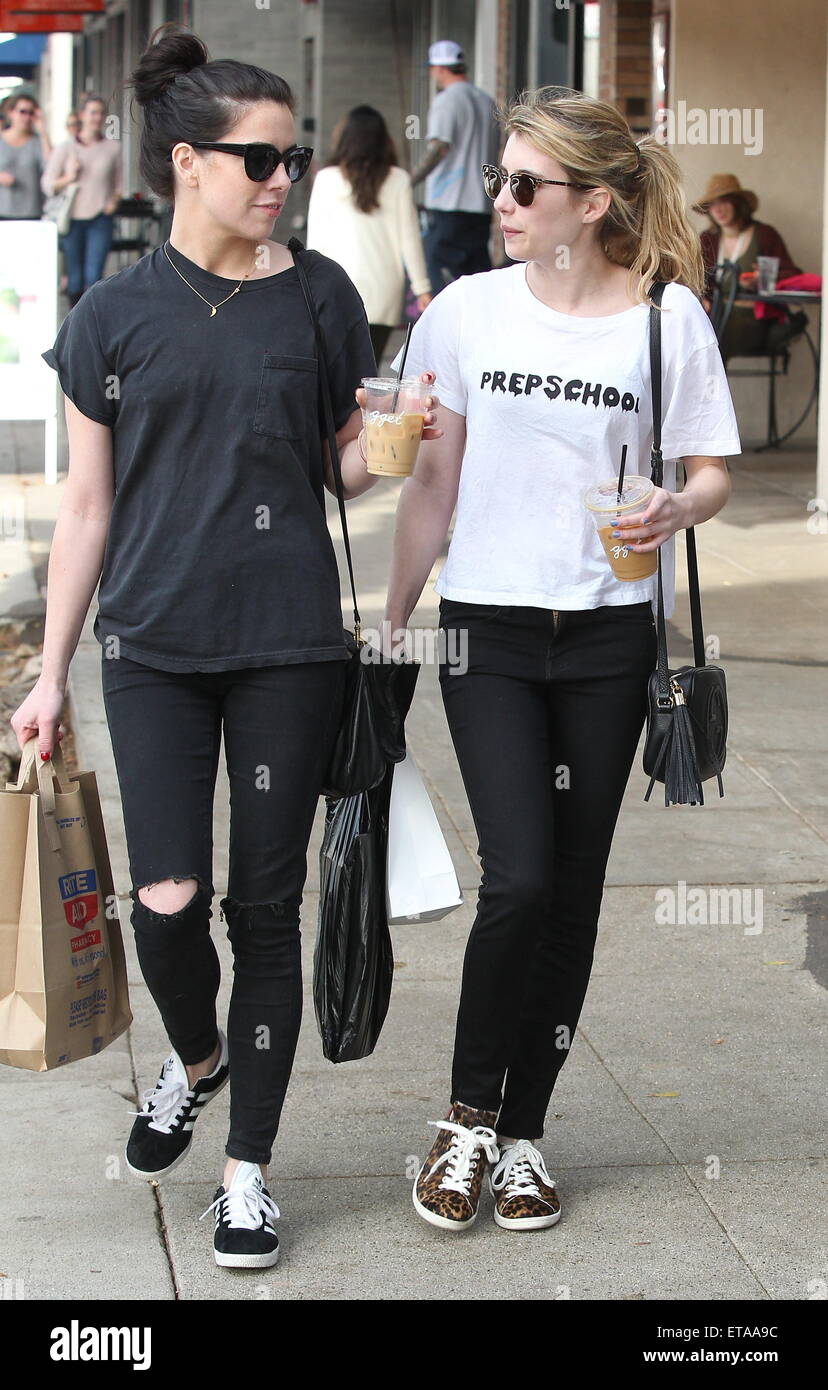 Emma Roberts out shopping with a friend in West Hollywood Featuring ...
