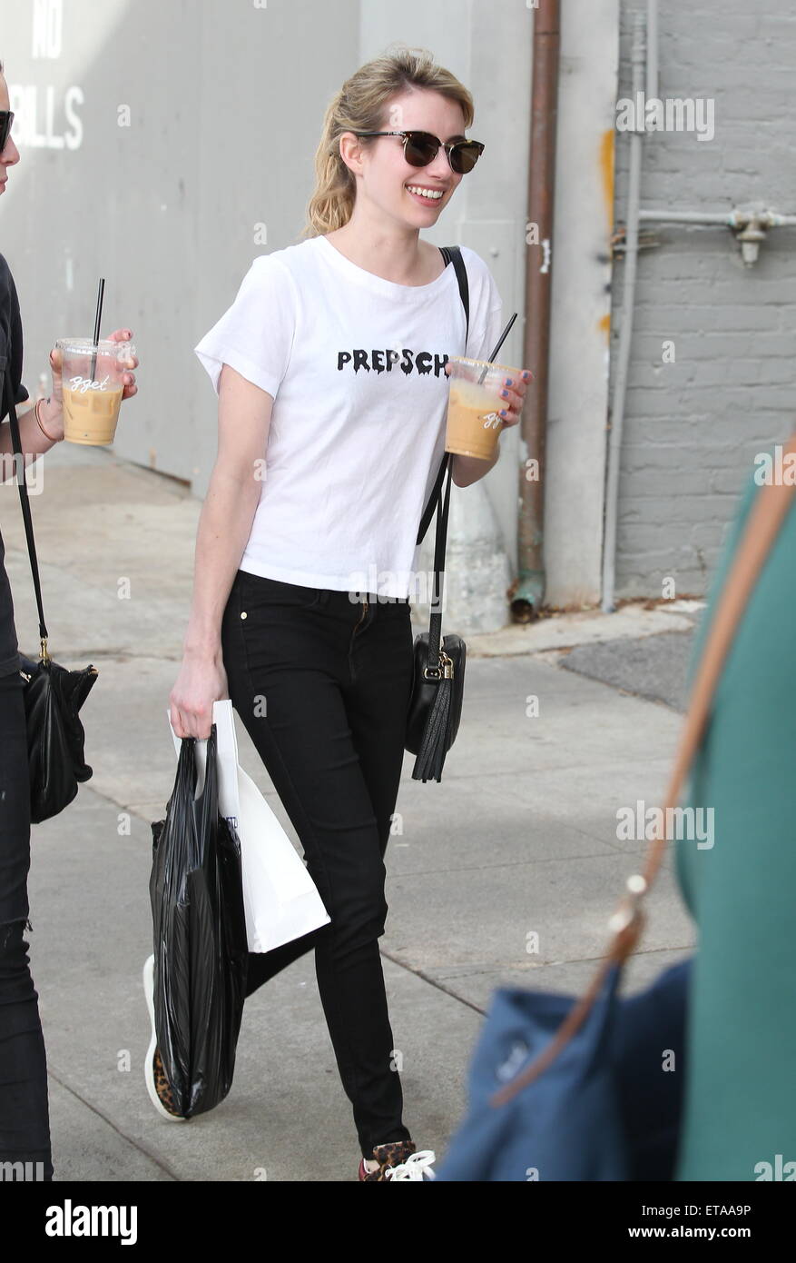 Emma Roberts out shopping with a friend in West Hollywood Featuring ...