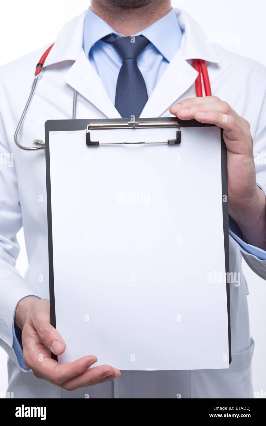 Professional doctor holding the papers Stock Photo - Alamy