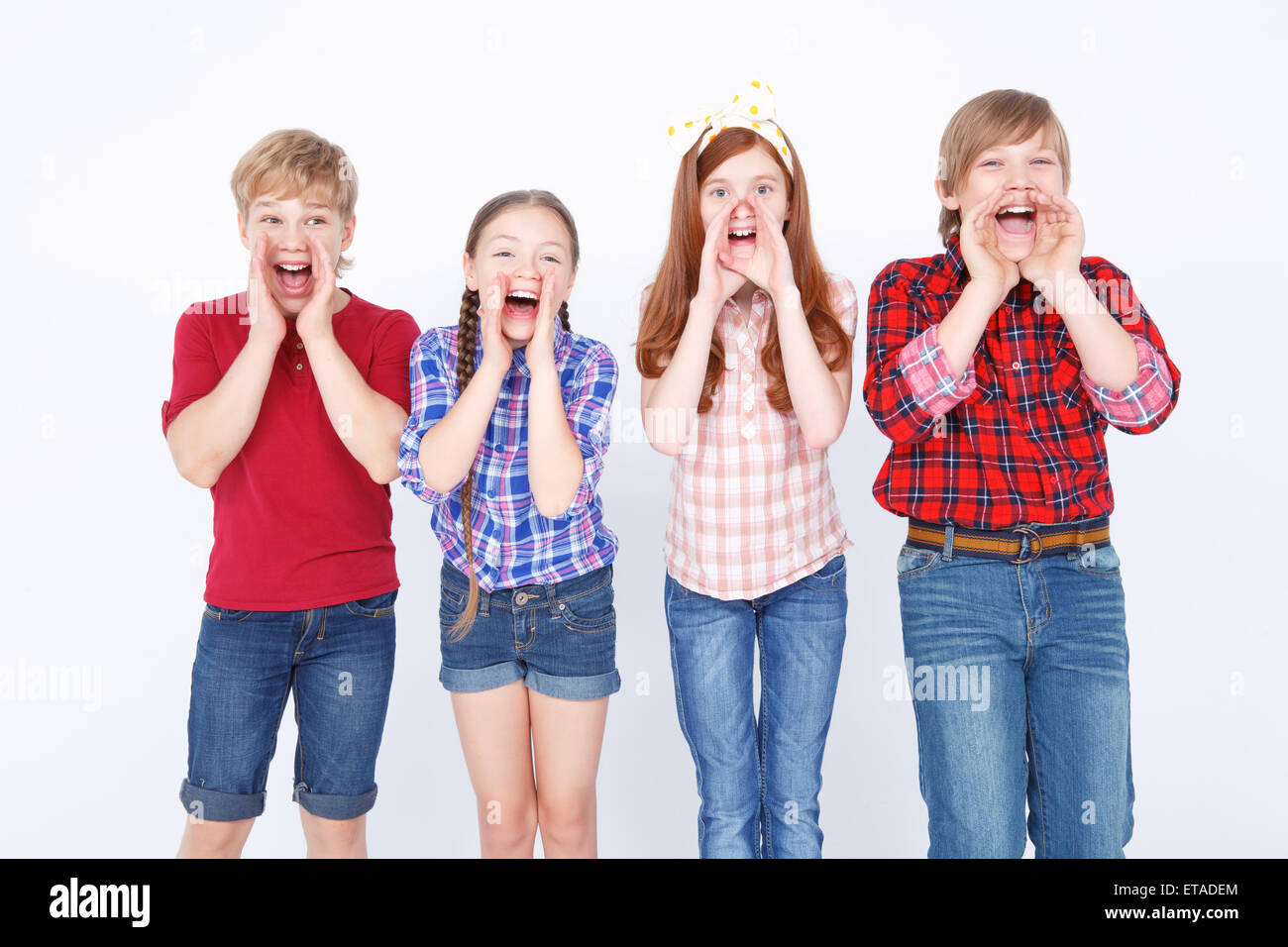 Cheerful friends expressing positivity Stock Photo - Alamy