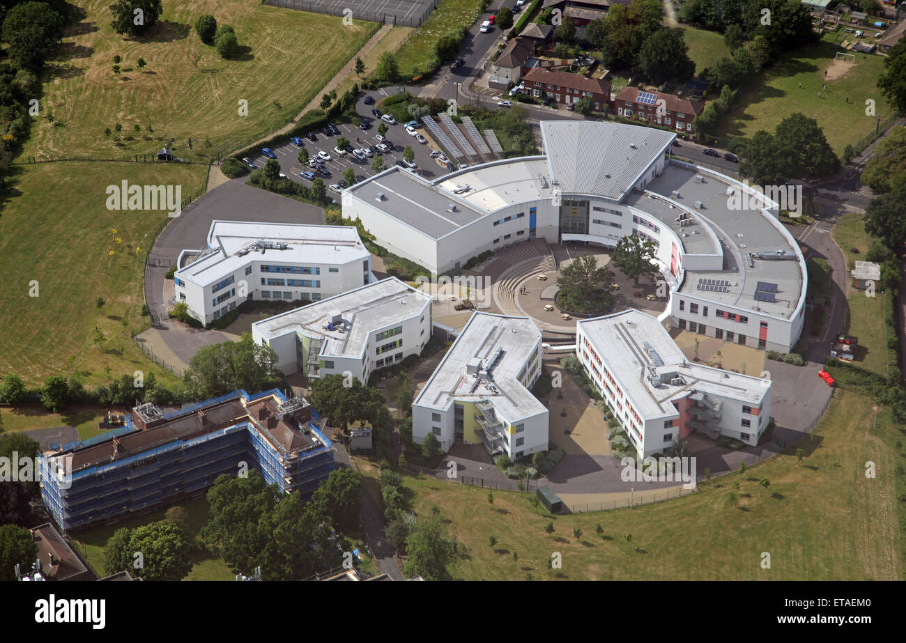 aerial view of Sedgehill School at Beckenham, south east London, UK ...