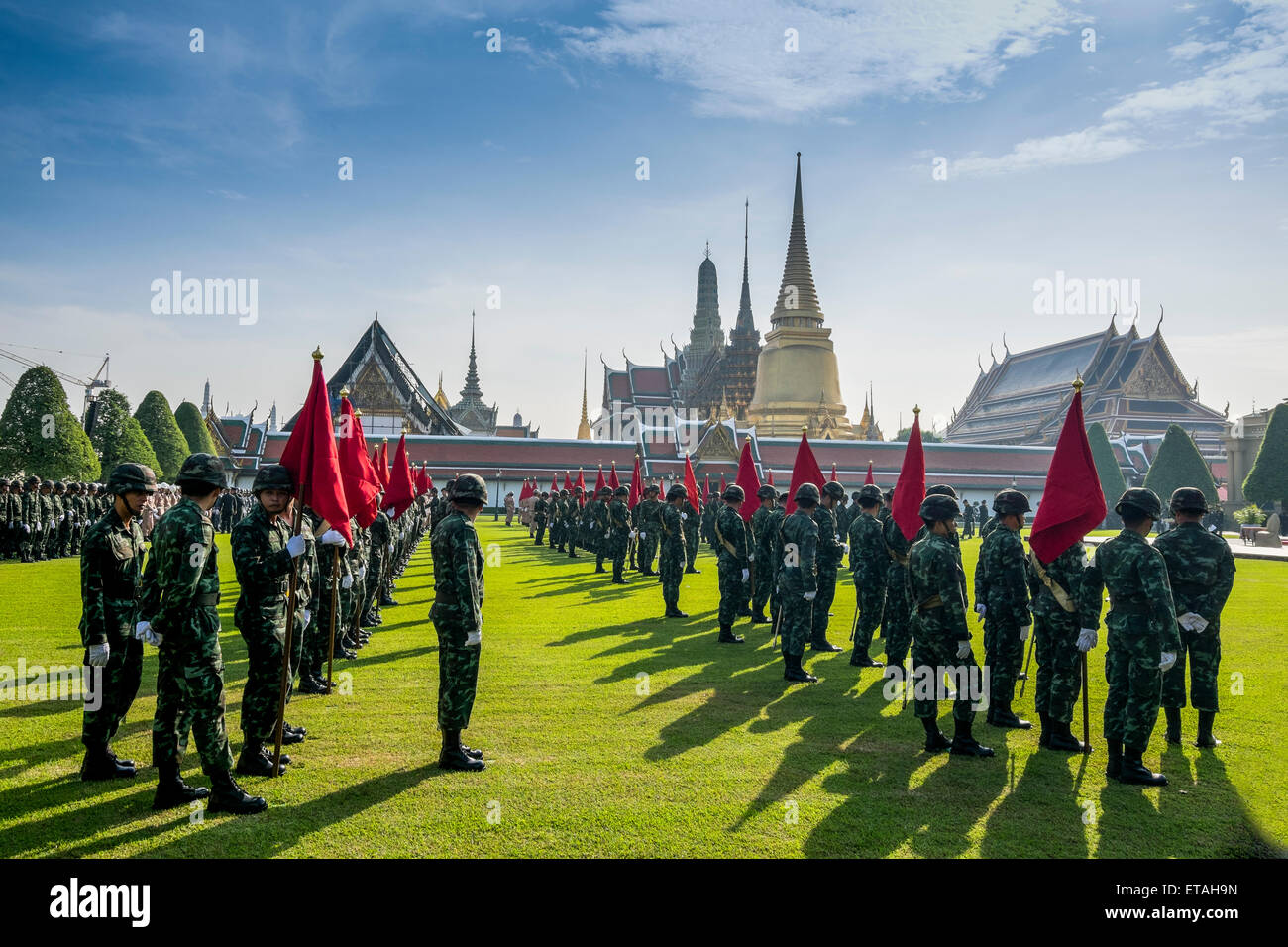 Asia. Thailand, Bangkok. King's palace. Military parade Stock Photo - Alamy