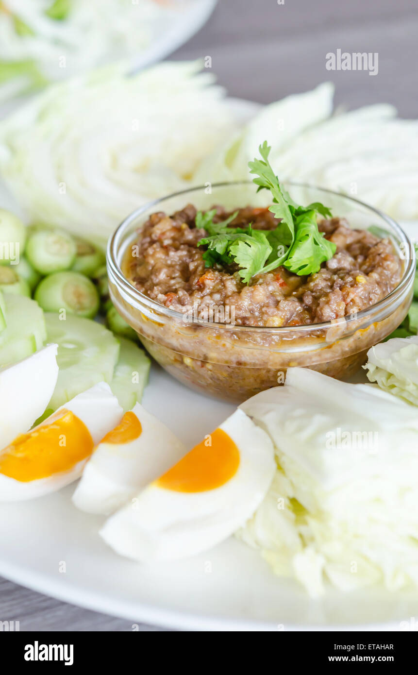 Thai chili paste fresh vegetables hi-res stock photography and images ...