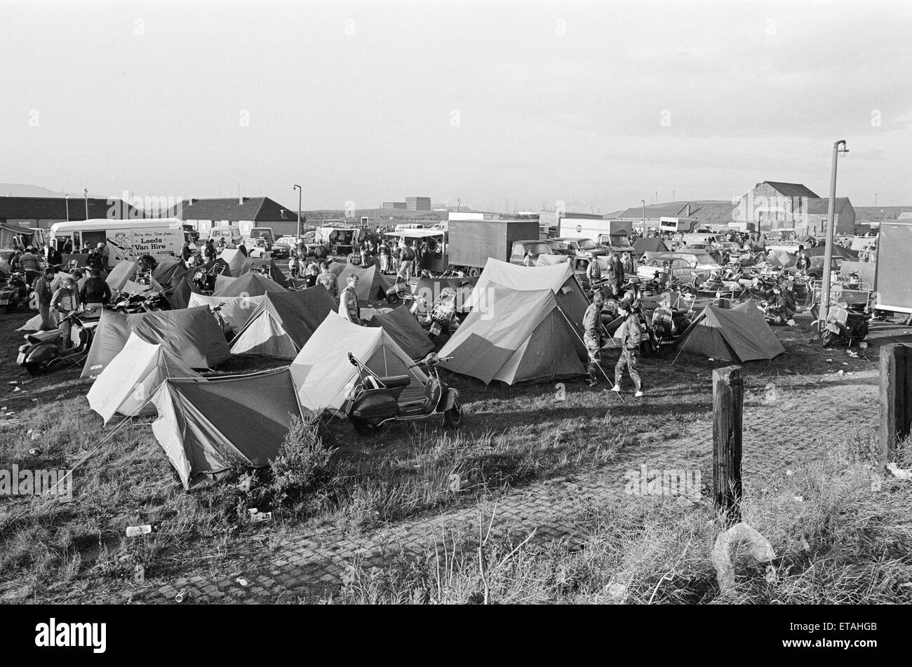 Mods in redcar Black and White Stock Photos & Images - Alamy