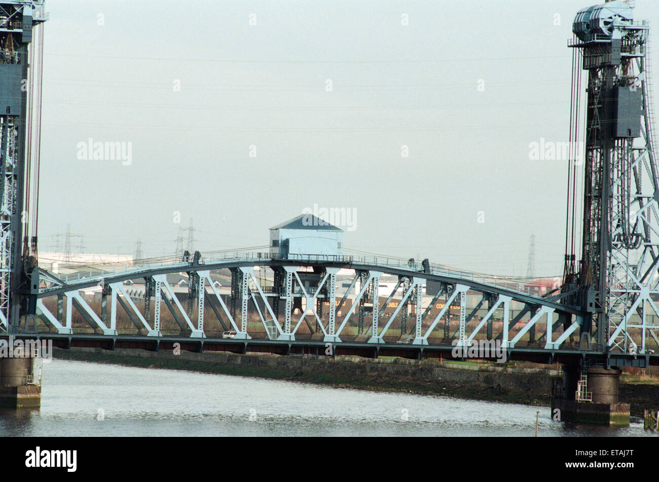The Newport Bridge, Middlesbrough, 16th February 1993 Stock Photo - Alamy