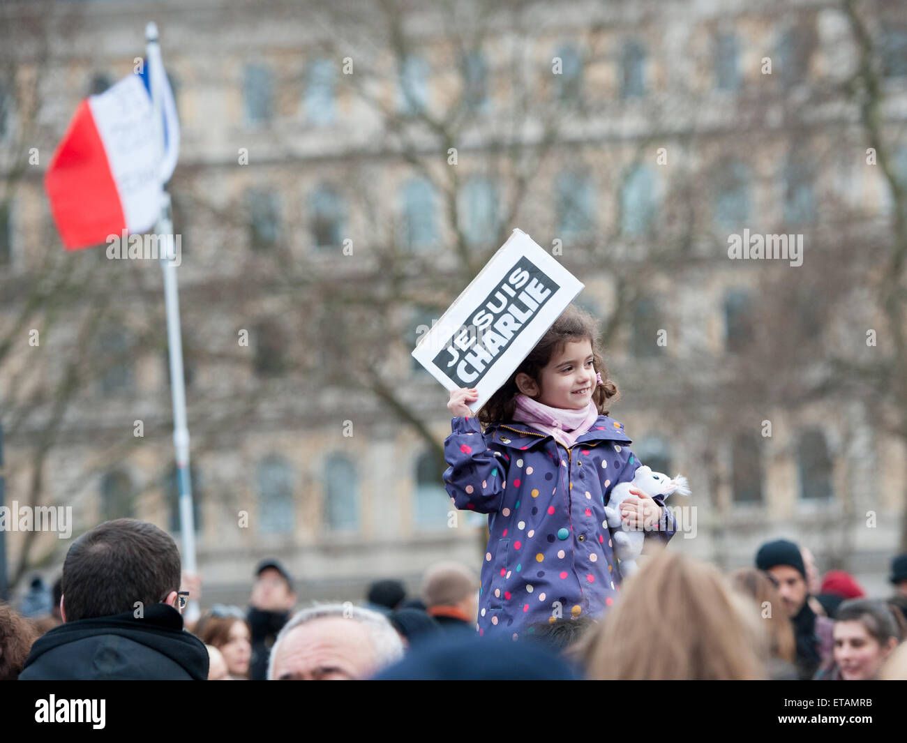 Thousands gather in Trafalgar Square in a show of solidarity with the ...