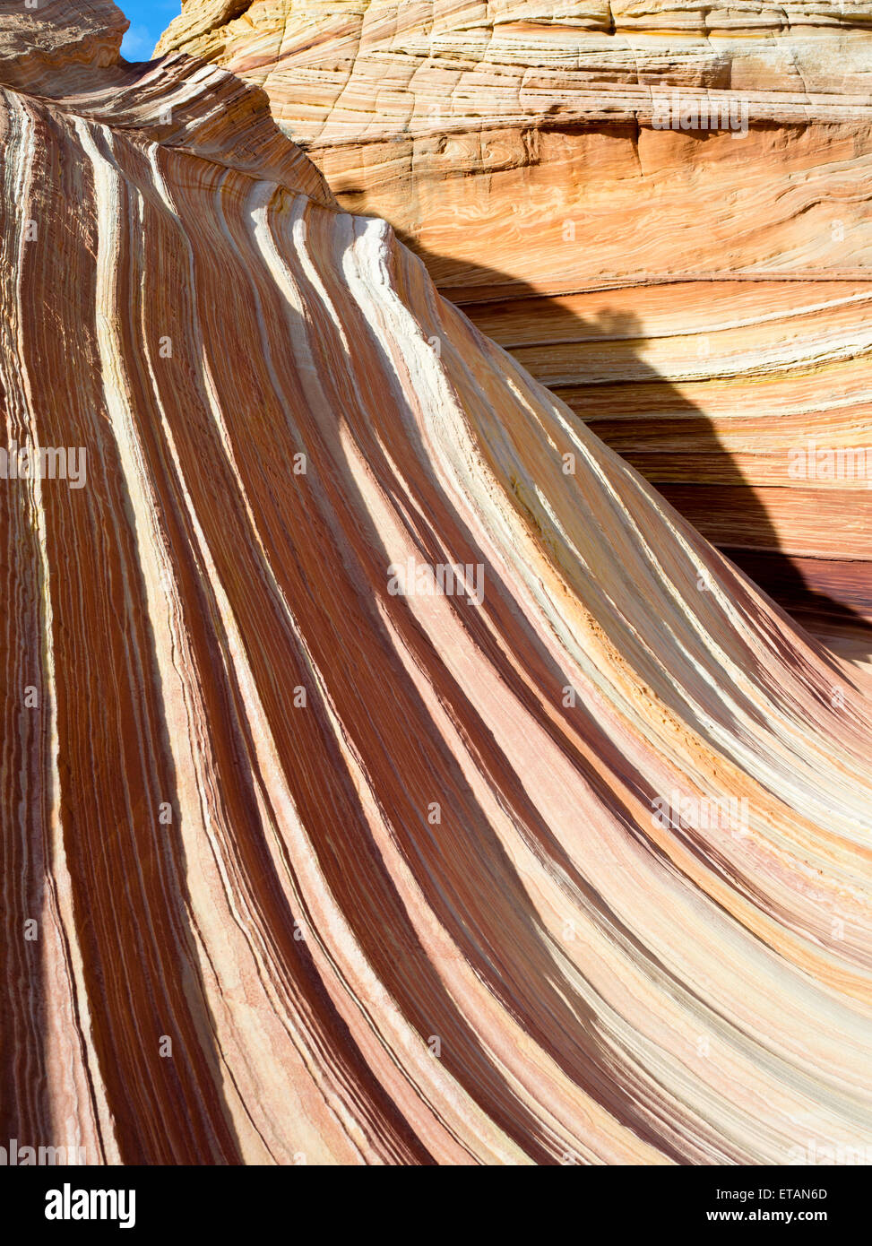 Scene from the beautiful geological formation of colorful folded ...