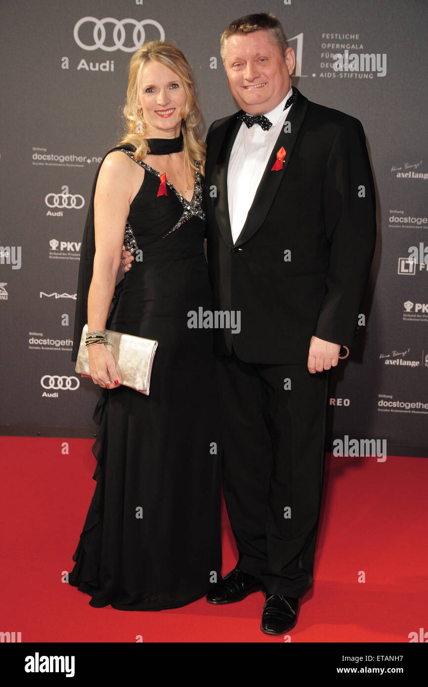 Celebrities attending the 21st Aids Gala at Deutsche Oper Berlin ...