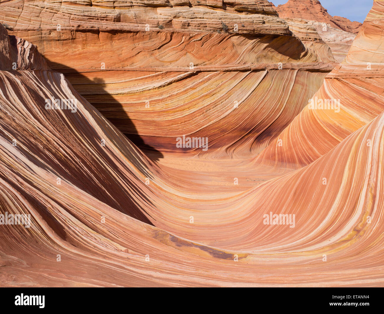 Scene from the beautiful geological formation of colorful folded ...