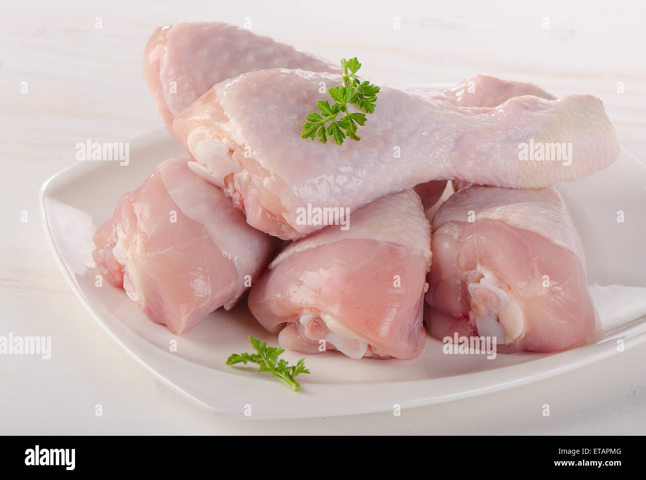 Chicken leg plate hi-res stock photography and images - Alamy