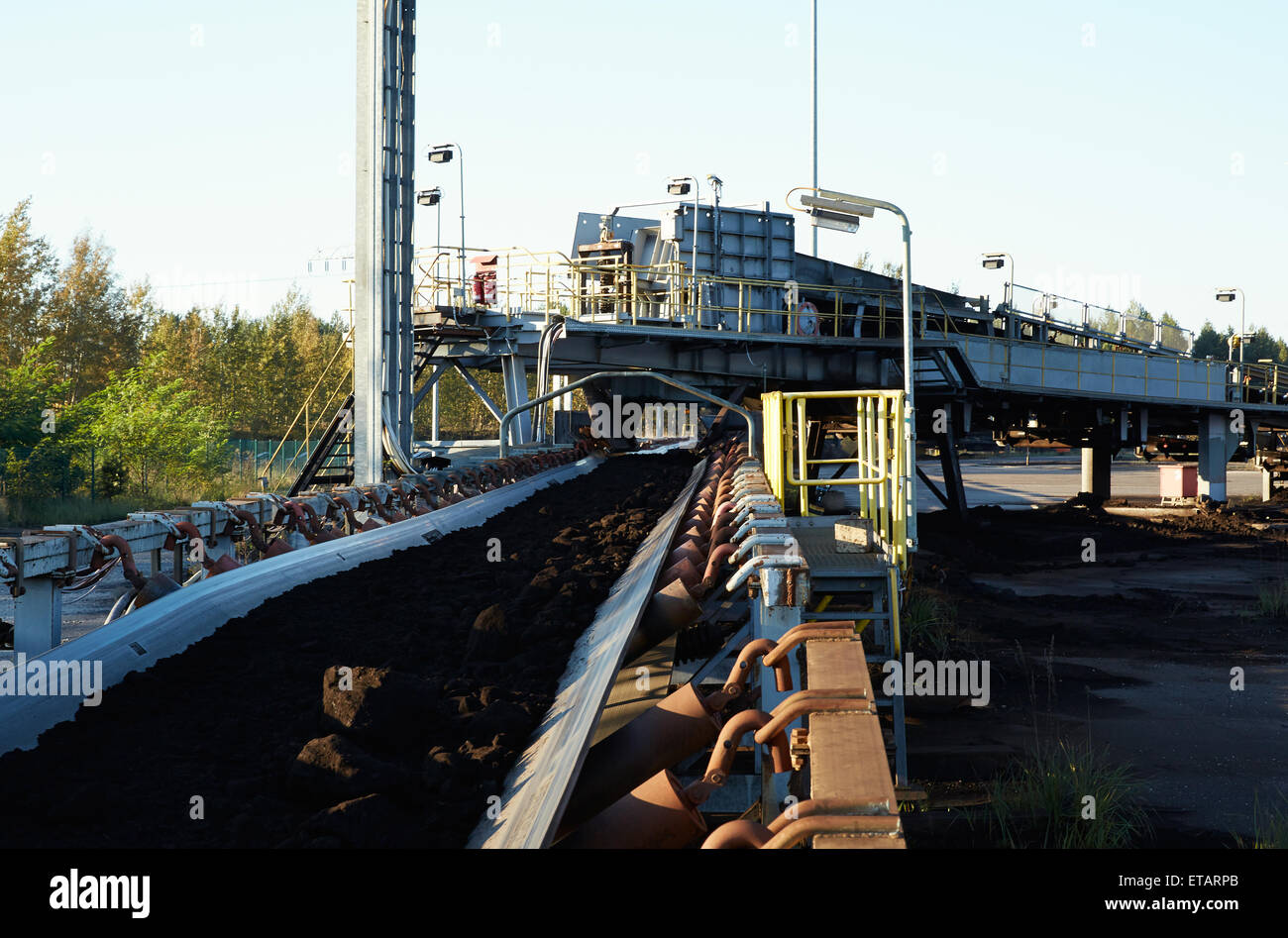 Karlsfeld, Germany, huge plants conveyor belts Stock Photo - Alamy