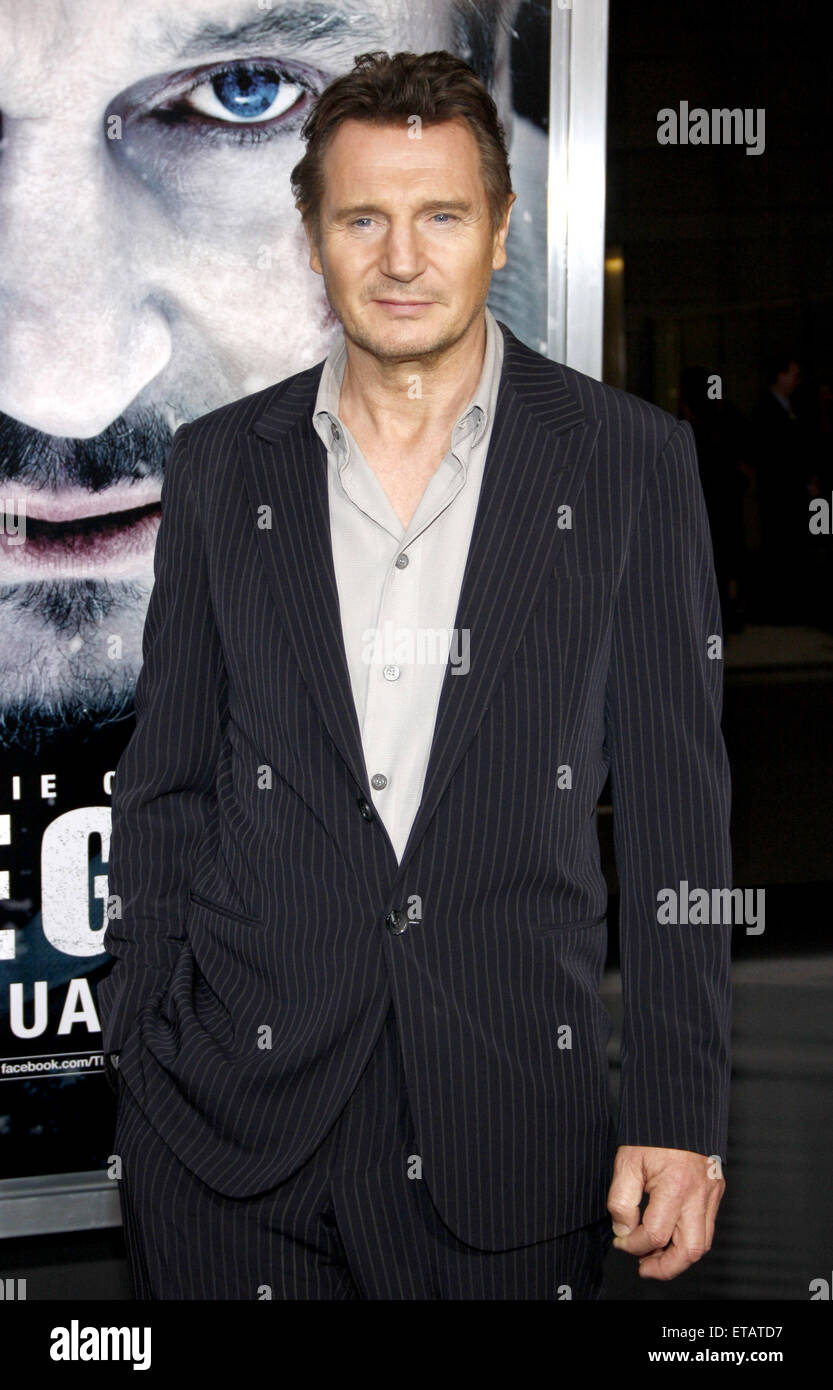 Liam Neeson at the Los Angeles premiere of 'The Grey' held at the Regal ...
