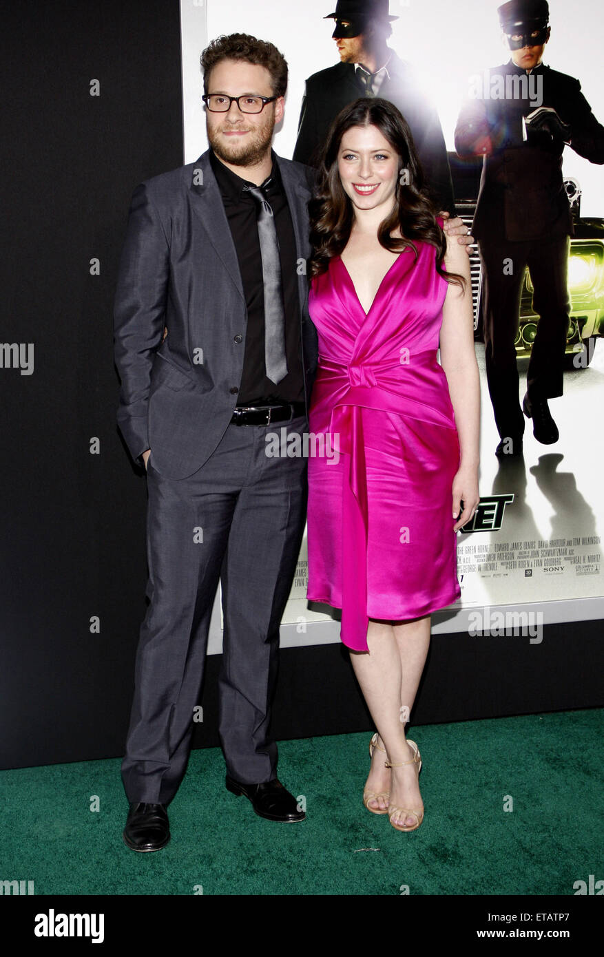 Seth Rogen and Lauren Miller Stock Photo - Alamy