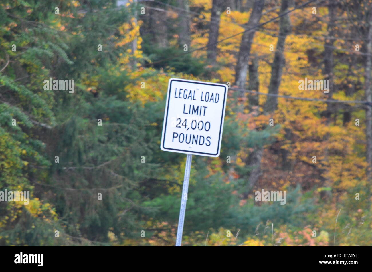 Load signs hi-res stock photography and images - Alamy
