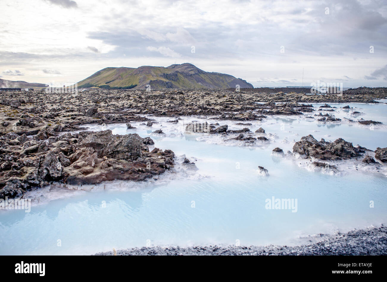 The lagoon is a man-made lagoon which is fed by the water output of the ...