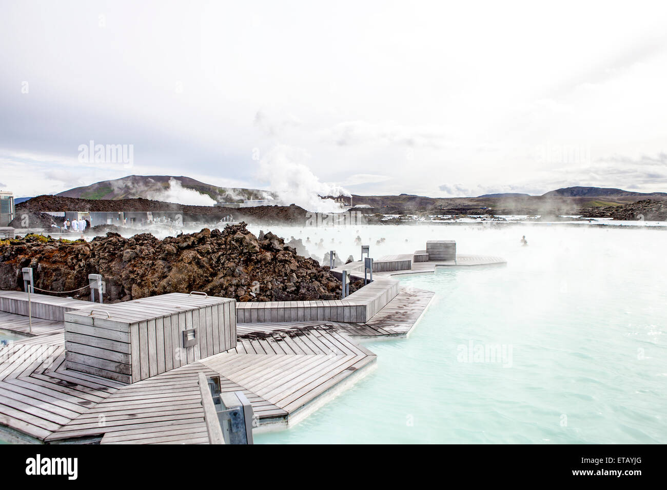The lagoon is a man-made lagoon which is fed by the water output of the ...