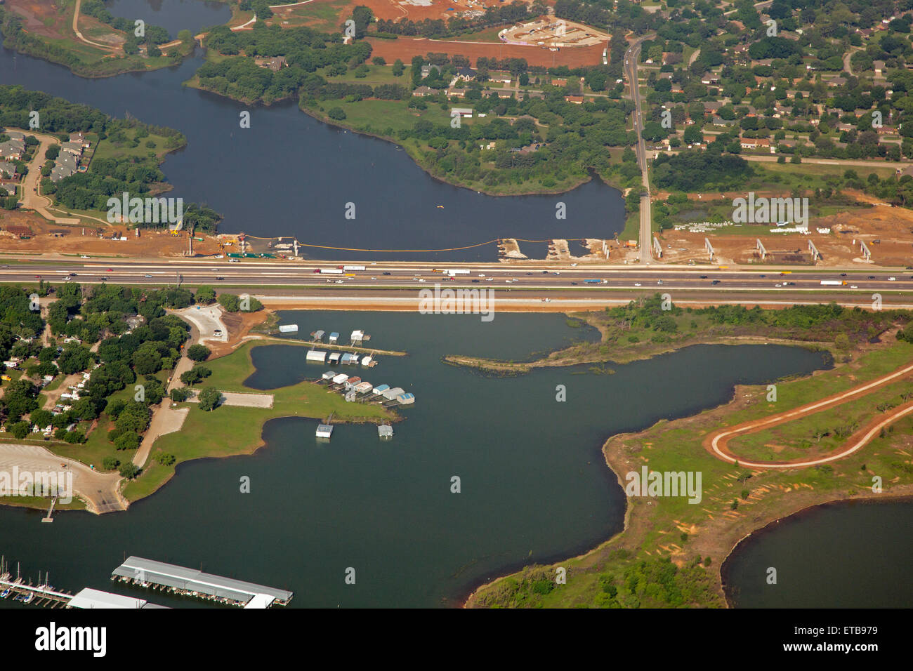 Interstate highway infrastructure aerial hi-res stock photography and ...