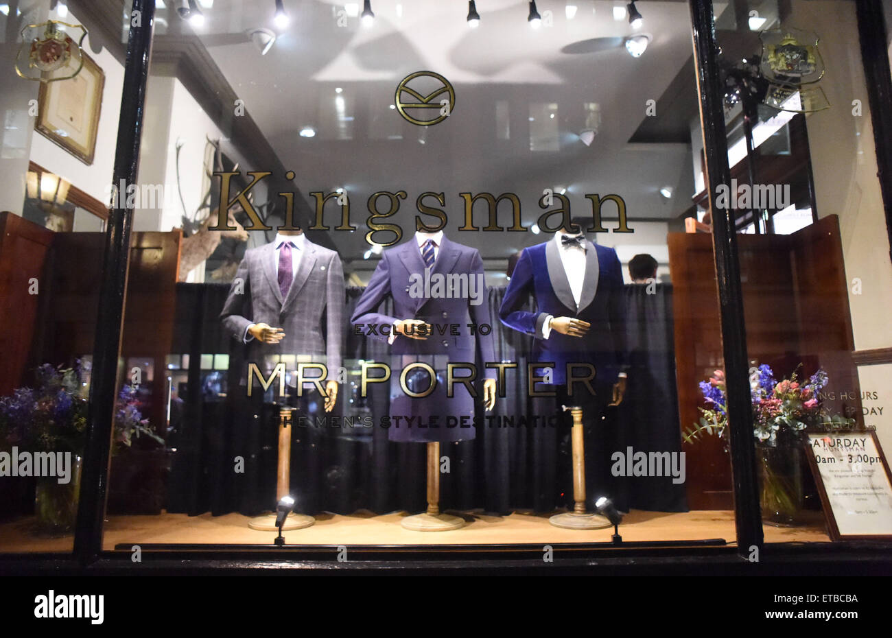 The 'Kingsman: The Secret Service' cast leaving Hunters Saville Row ...