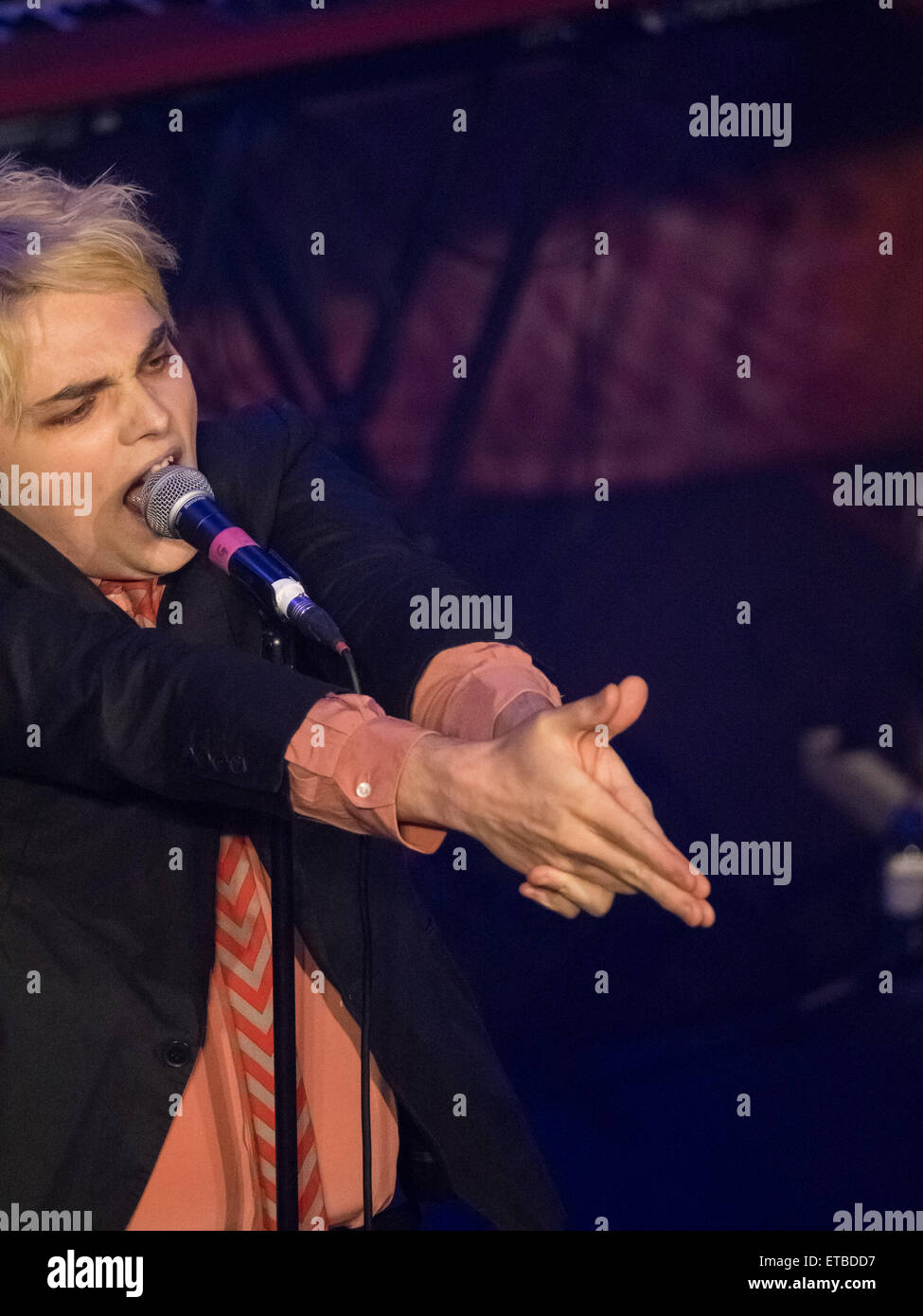 Gerard Way performing live in concert at Armazem F Featuring: Gerard ...