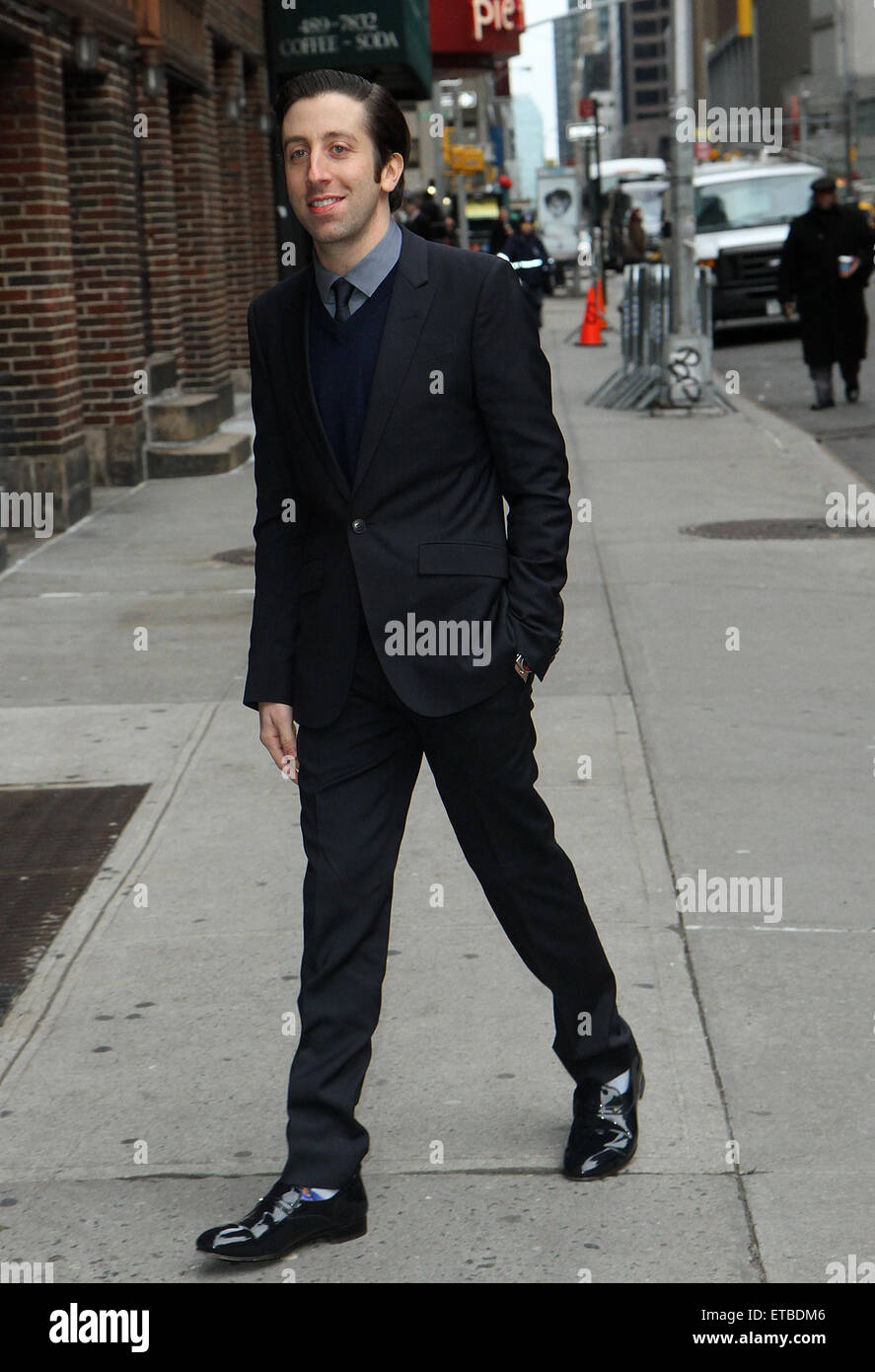 Celebrities outside the Ed Sullivan Theater as they arrived for their ...