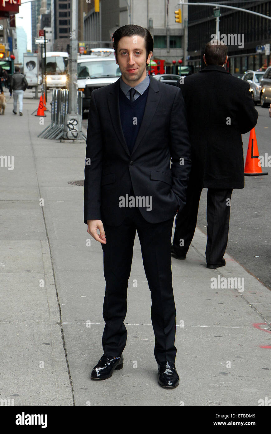 Celebrities outside the Ed Sullivan Theater as they arrived for their ...