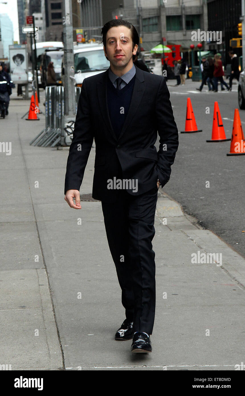 Celebrities outside the Ed Sullivan Theater as they arrived for their ...