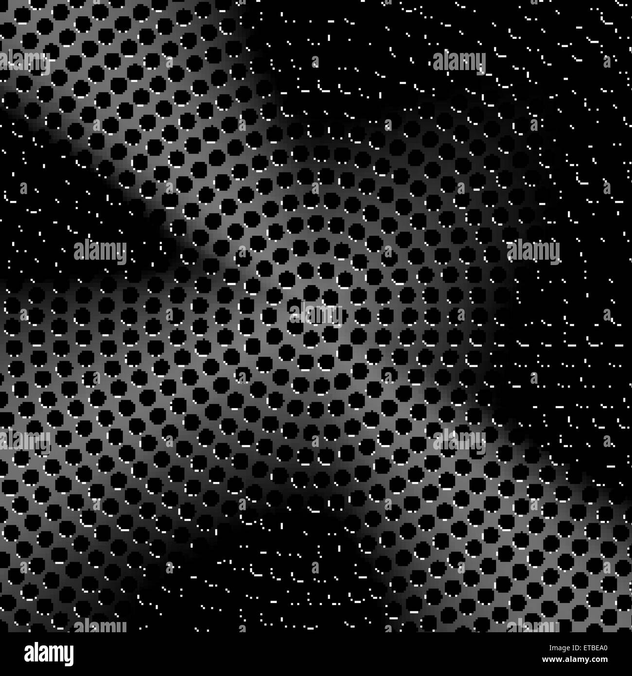 Technology background with seamless circle perforated metal (chrome ...