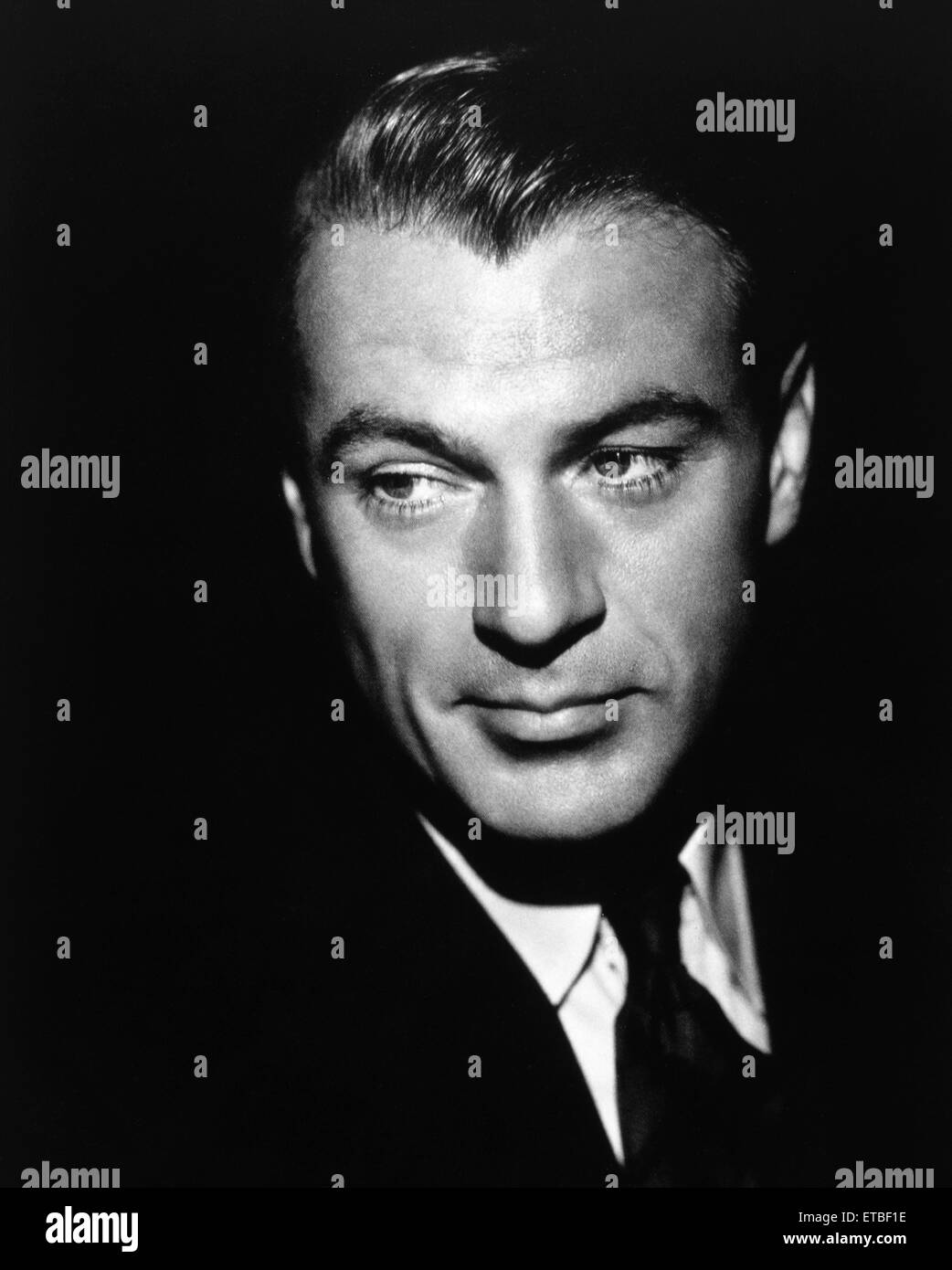 Actor Gary Cooper, Portrait, 1941 Stock Photo - Alamy