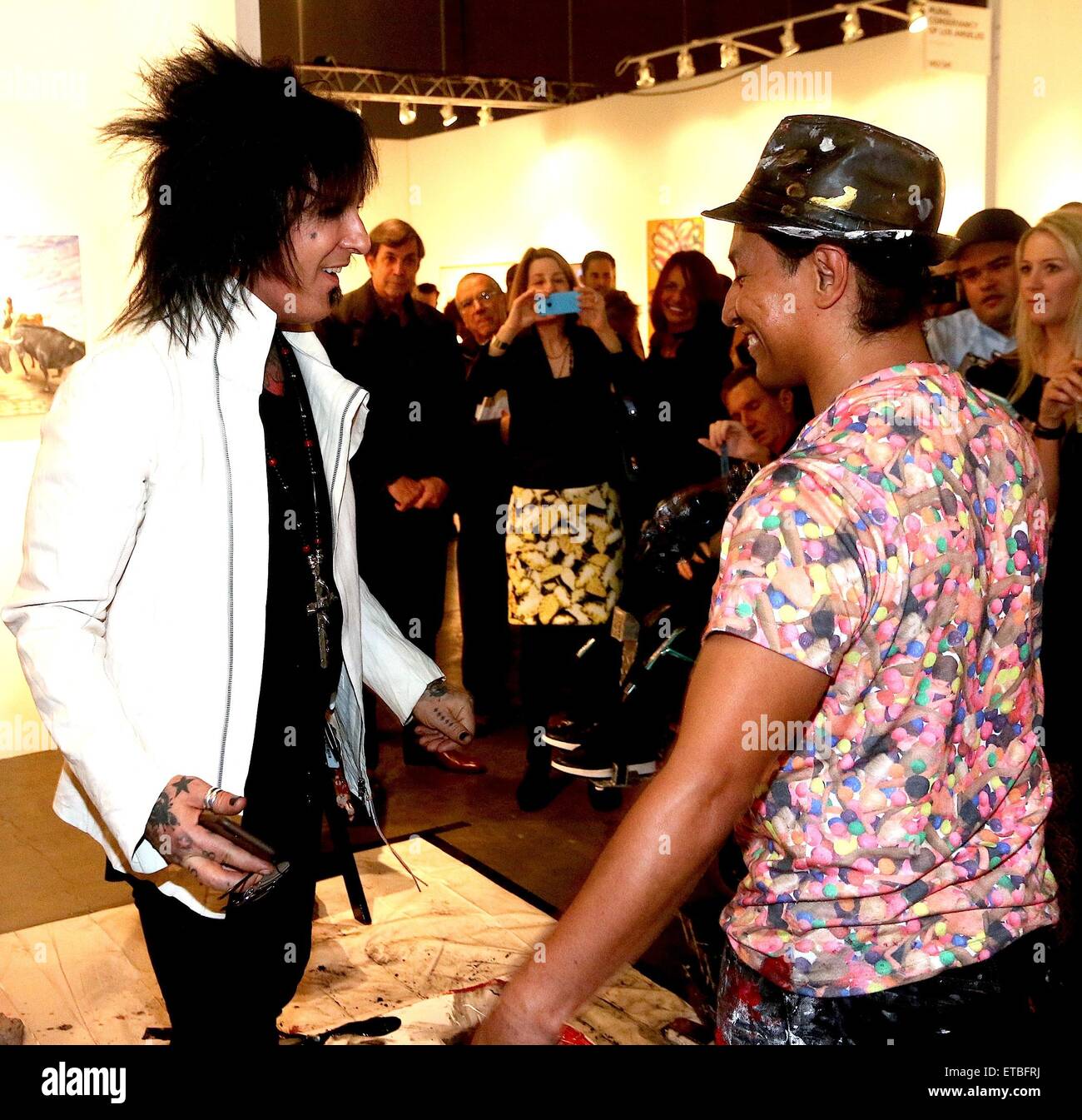 2015 LA Art Show at the Los Angeles Convention Center Featuring: Nikki ...