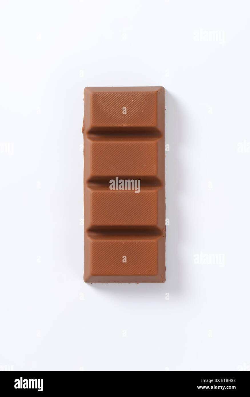 chocolate bar on white background Stock Photo - Alamy