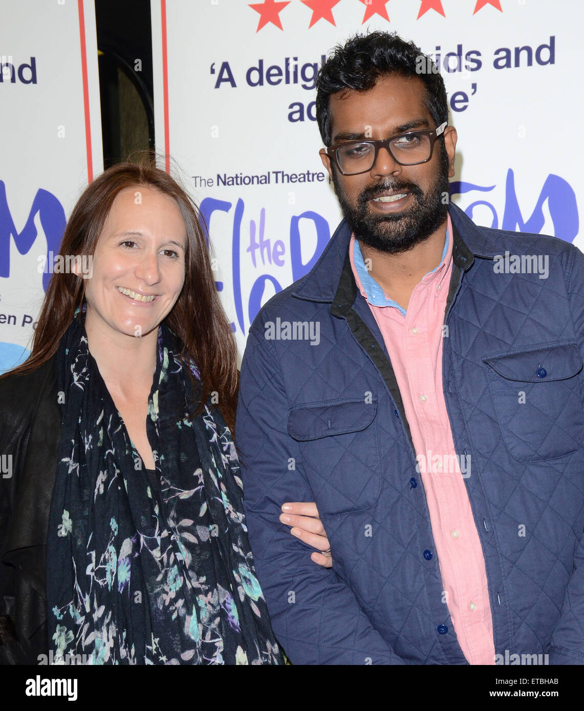 London UK. Lisa Maynard and Romesh Ranganathan at the opening of Stock ...