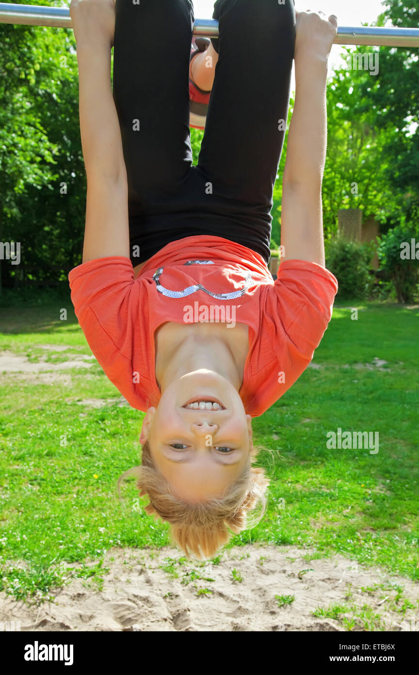 Child hanging upside down hi-res stock photography and images - Alamy Child hanging upside down hi-res stock photography and images - Alamy