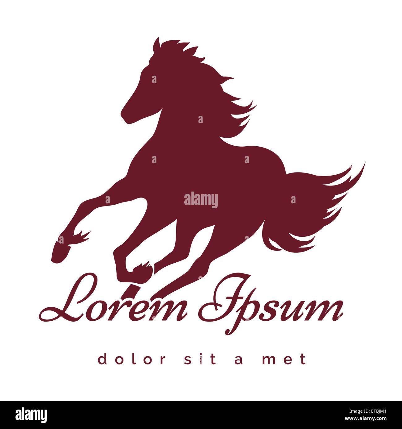 Stallion logo hi-res stock photography and images - Alamy